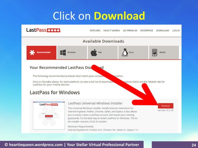 Tutorial in LastPass
