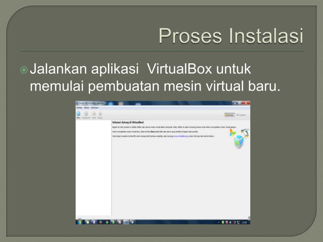Tutorial instalasi damn small linux via virtual box | PPTX