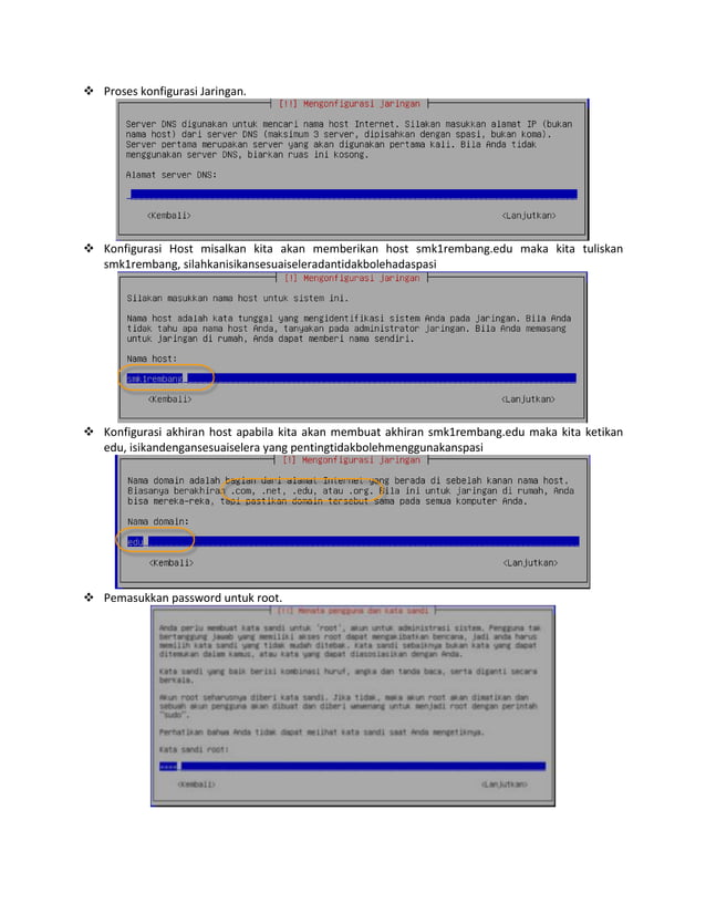 Tutorial instalasi debian dengan virtual box | DOCX