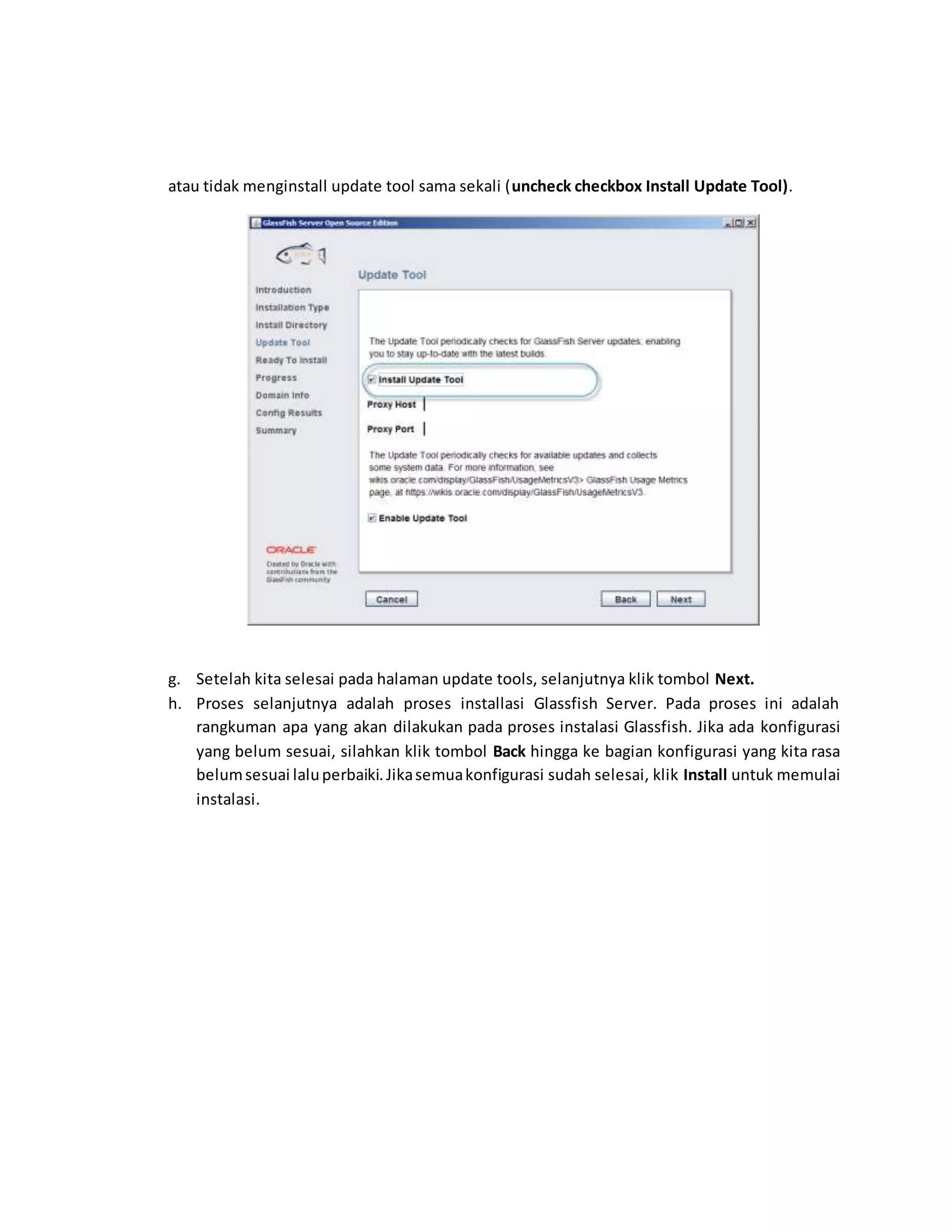 Tutorial instalasi, konfigurasi glassfish serta integrasi dengan Eclipse IDE | DOCX