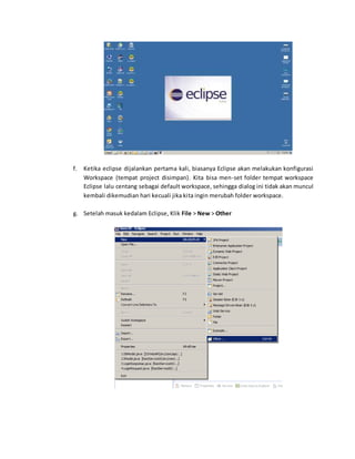 Tutorial instalasi, konfigurasi glassfish serta integrasi dengan Eclipse IDE | DOCX