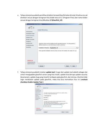Tutorial instalasi, konfigurasi glassfish serta integrasi dengan Eclipse IDE | DOCX