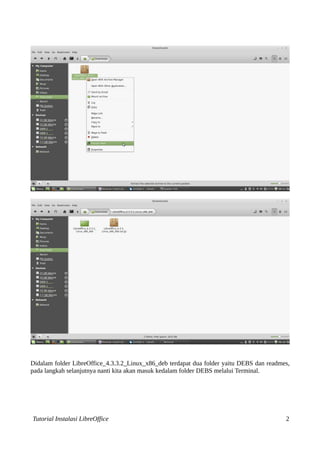 TUTORIAL INSTALASI LIBREOFFICE FOR LINUX MINT | PDF