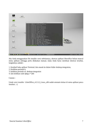 TUTORIAL INSTALASI LIBREOFFICE FOR LINUX MINT | PDF