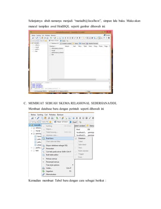 Tutorial instalasi mariadb | DOCX