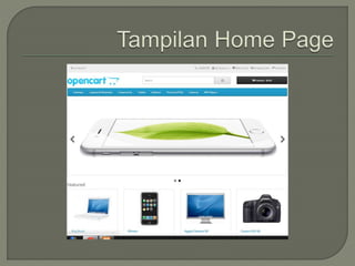 Tutorial instalasi open cart | PPT