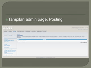 Tutorial instalasi php bb | PPT