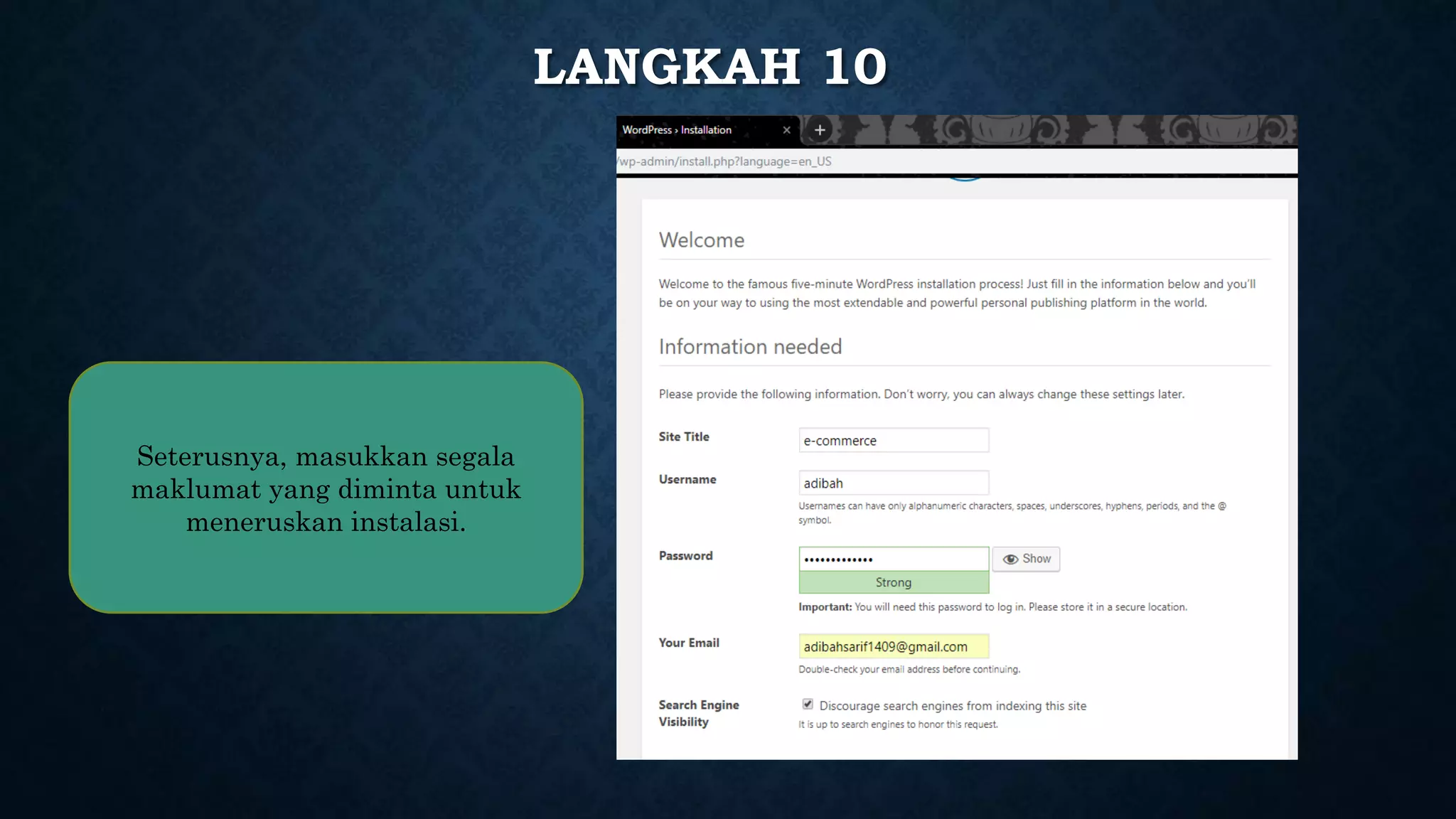 Tutorial instalasi wordpress secara localhost | PPTX