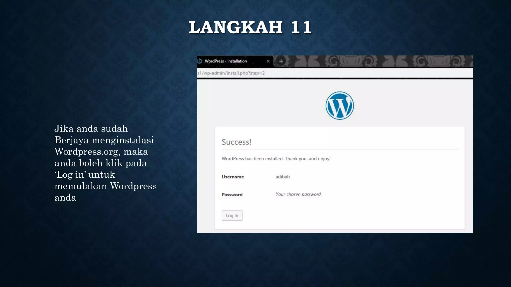 Tutorial instalasi wordpress secara localhost | PPTX