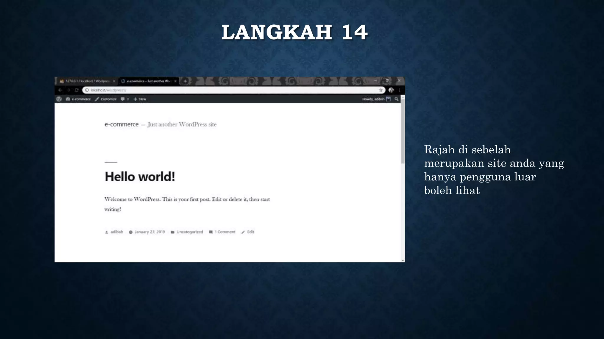 Tutorial instalasi wordpress secara localhost | PPTX