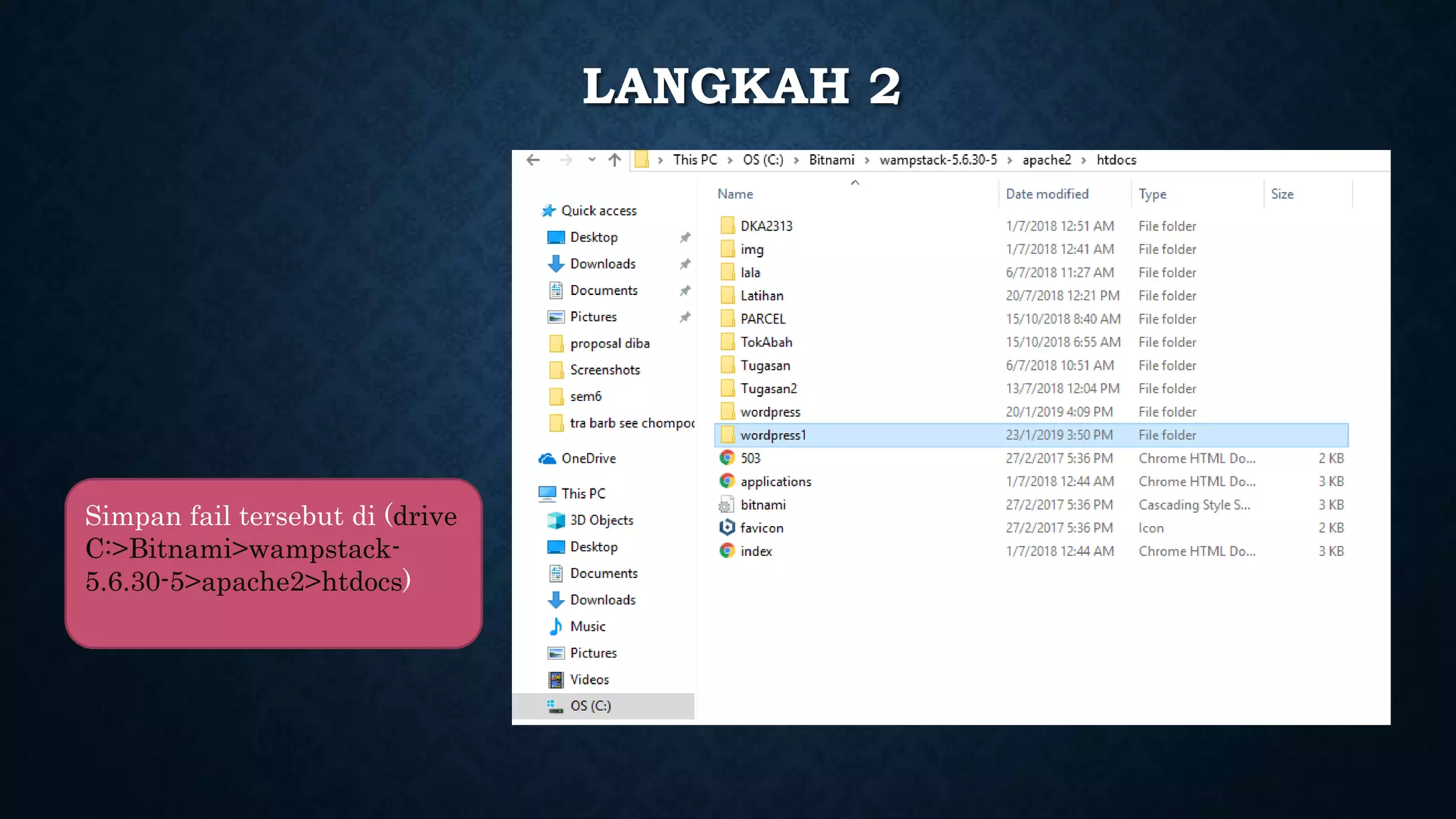 Tutorial instalasi wordpress secara localhost | PPTX