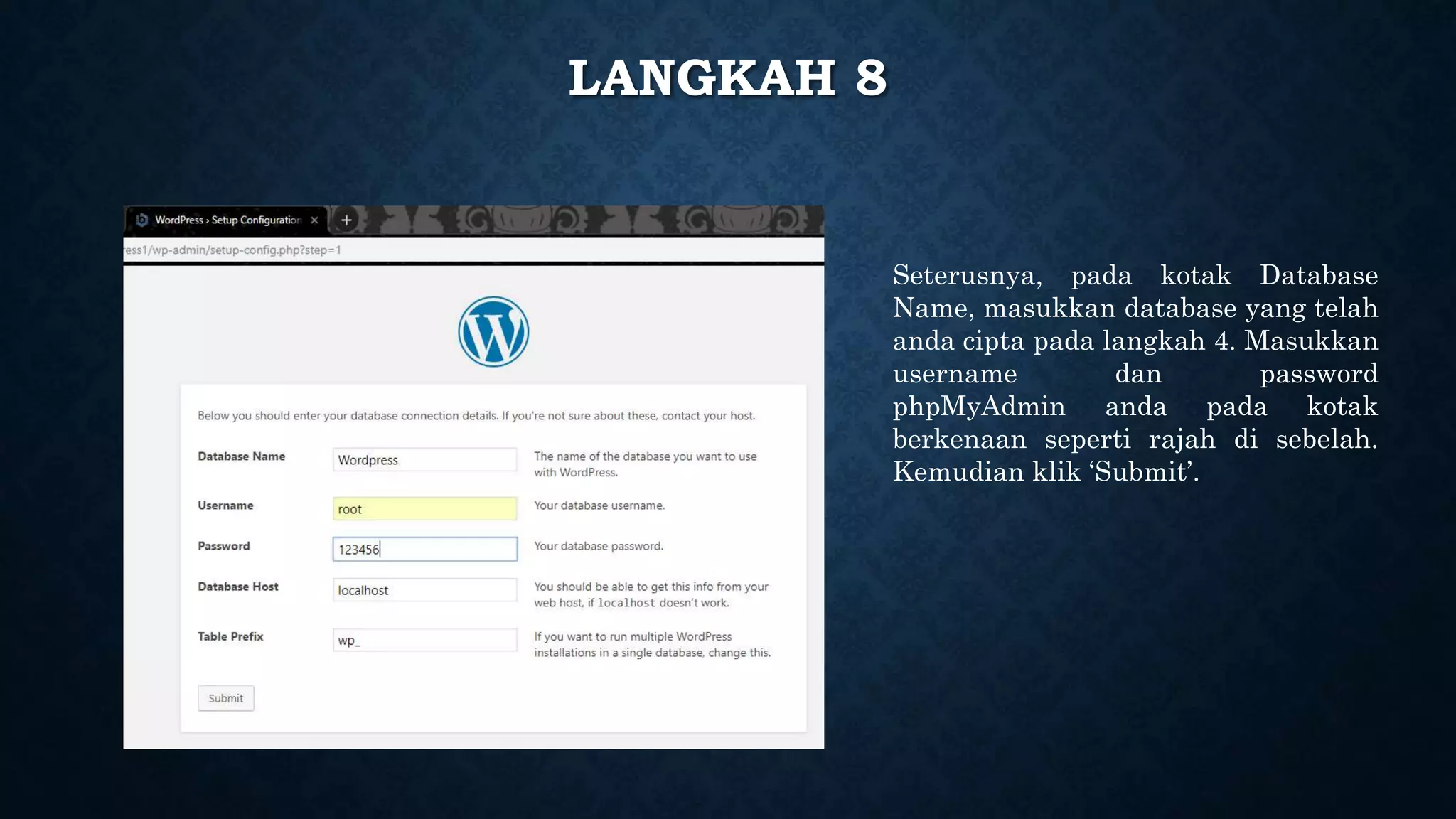 Tutorial instalasi wordpress secara localhost | PPTX