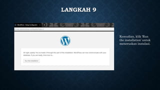 Tutorial instalasi wordpress secara localhost | PPTX
