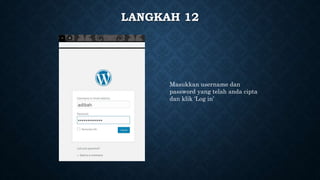 Tutorial instalasi wordpress secara localhost | PPTX