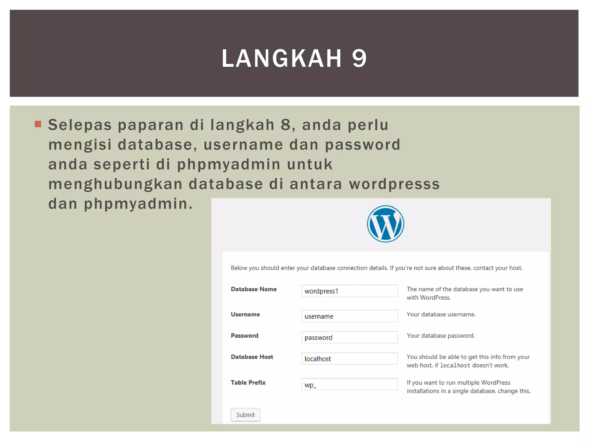 Tutorial instalasi wordpress secara localhost | PPTX