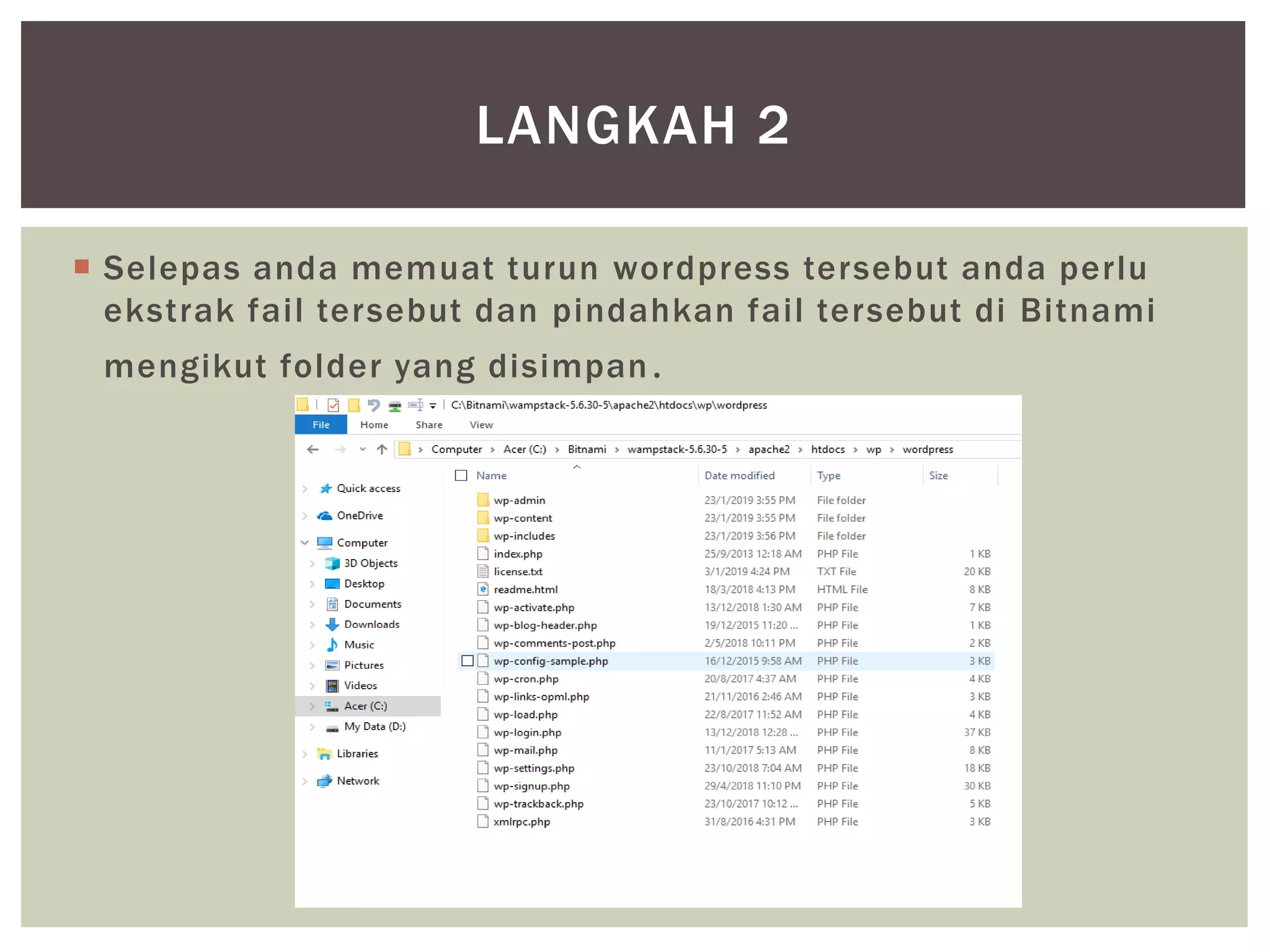 Tutorial instalasi wordpress secara localhost | PPTX