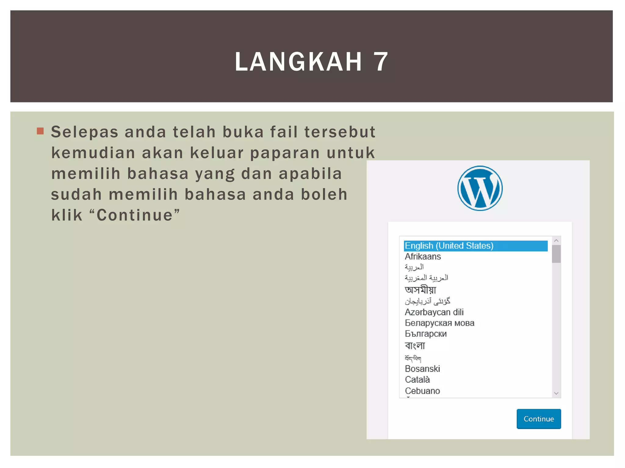 Tutorial instalasi wordpress secara localhost | PPTX
