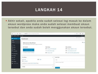 Tutorial instalasi wordpress secara localhost | PPTX
