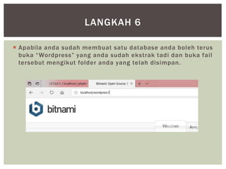 Tutorial instalasi wordpress secara localhost | PPTX