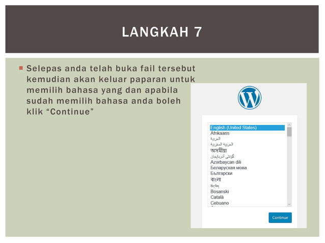Tutorial instalasi wordpress secara localhost | PPTX