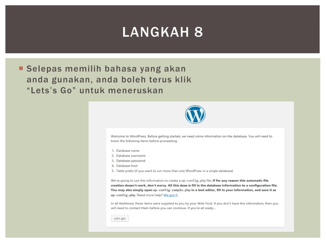 Tutorial instalasi wordpress secara localhost | PPTX