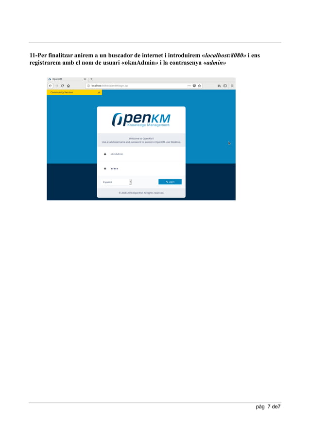 Tutorial instal·lació OpenKM | PDF