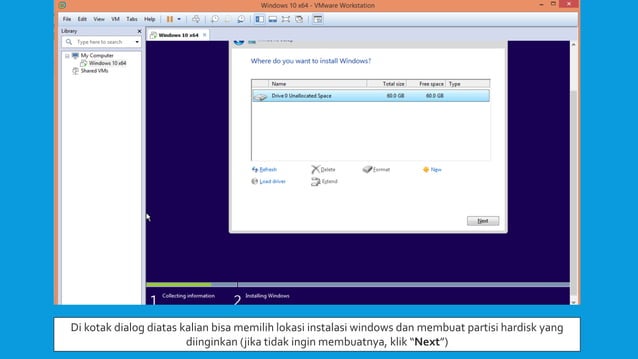 Tutorial install windows 10 | PPTX
