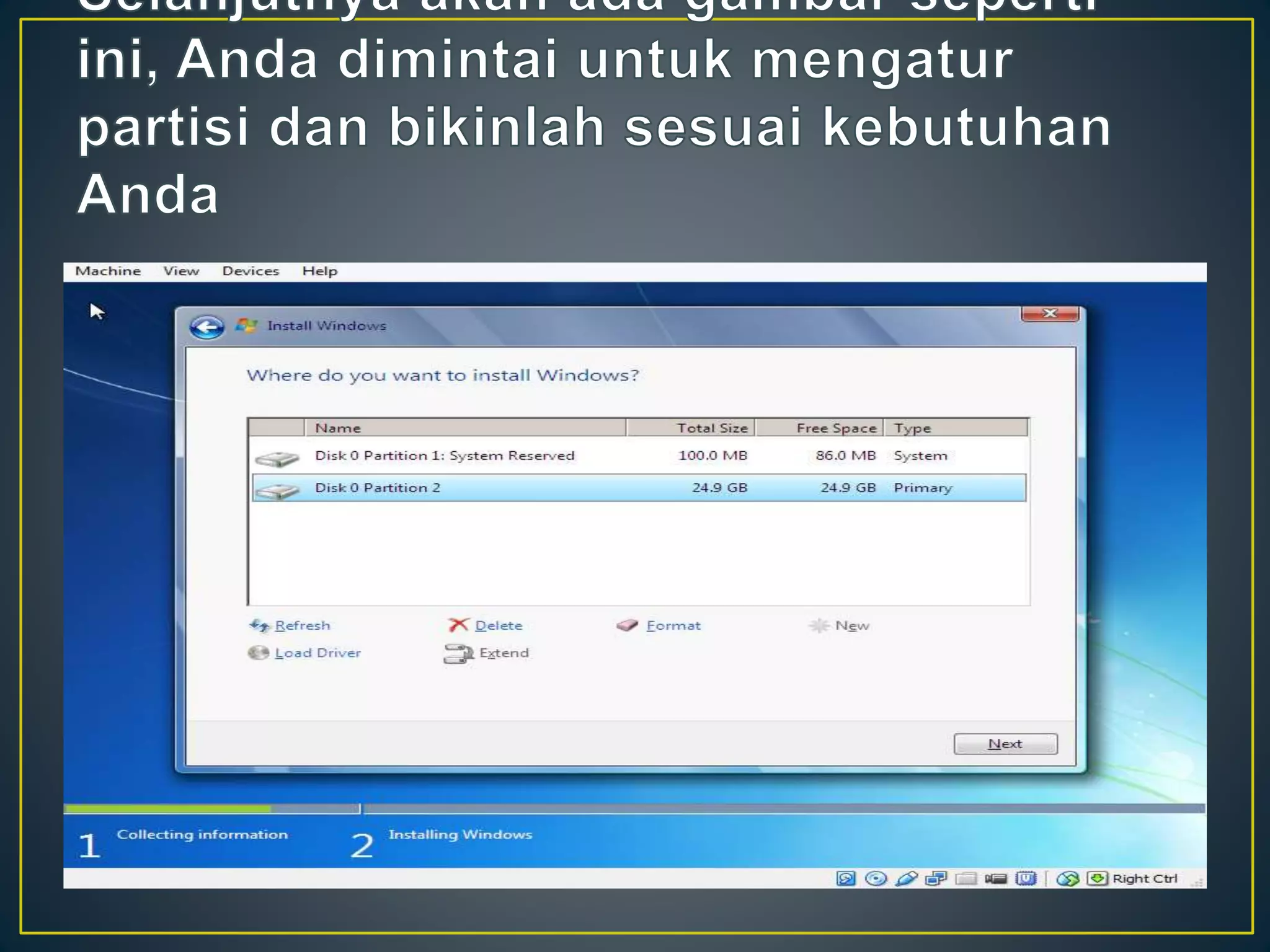Tutorial install windows 7 ultimate kholil | PPTX