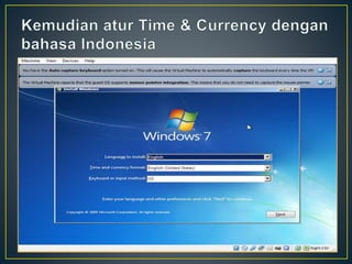 Tutorial install windows 7 ultimate kholil | PPTX