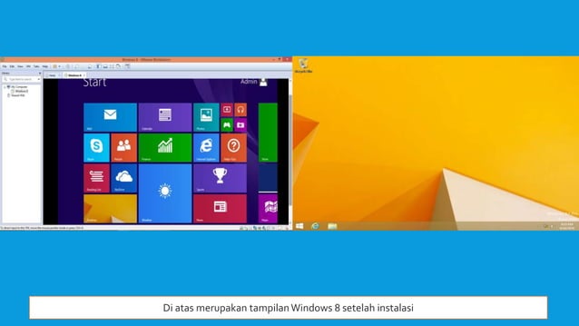 Tutorial install windows 8 | PPTX