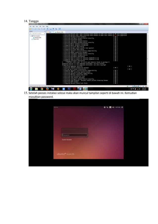 Tutorial instal ubuntu 14.04 Virtual | PDF