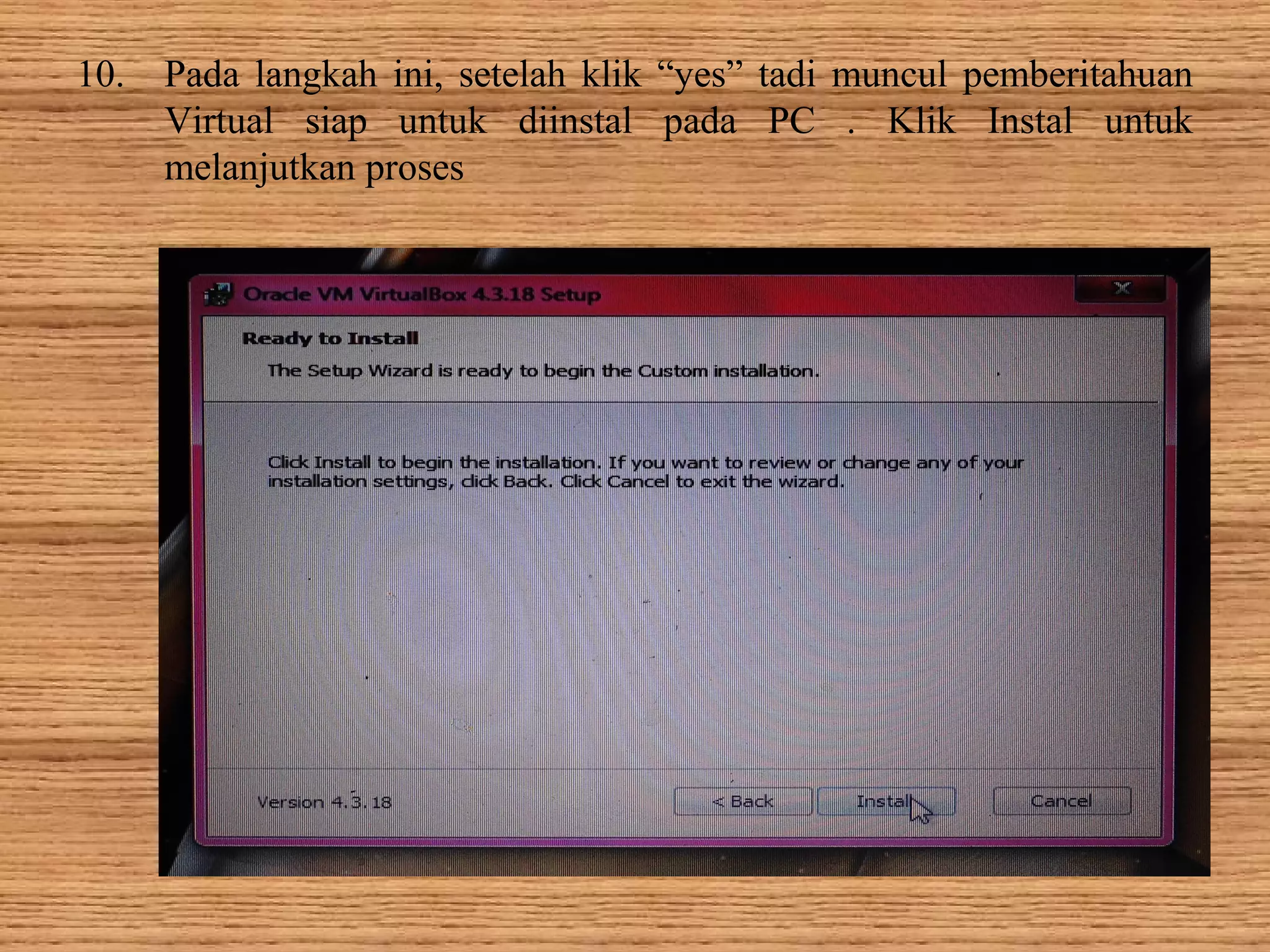 Tutorial instal virtual box | PPT