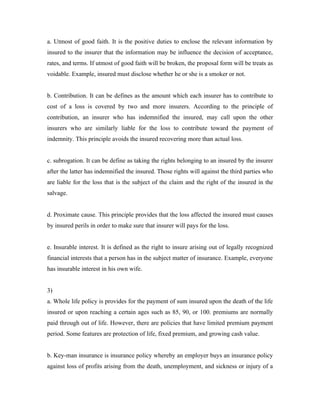 Tutorial Insurance hayat | PDF