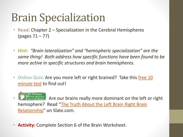 Integrated Brain Tutorial | PPT