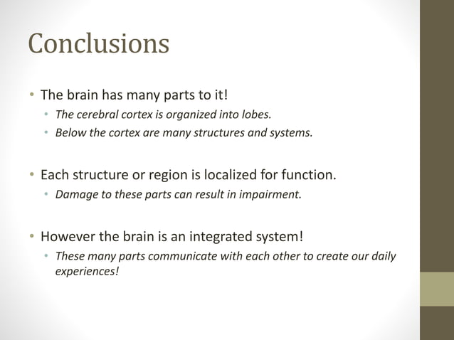 Integrated Brain Tutorial | PPT