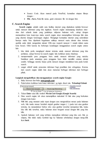 Tutorial internet dan emaiL | DOCX