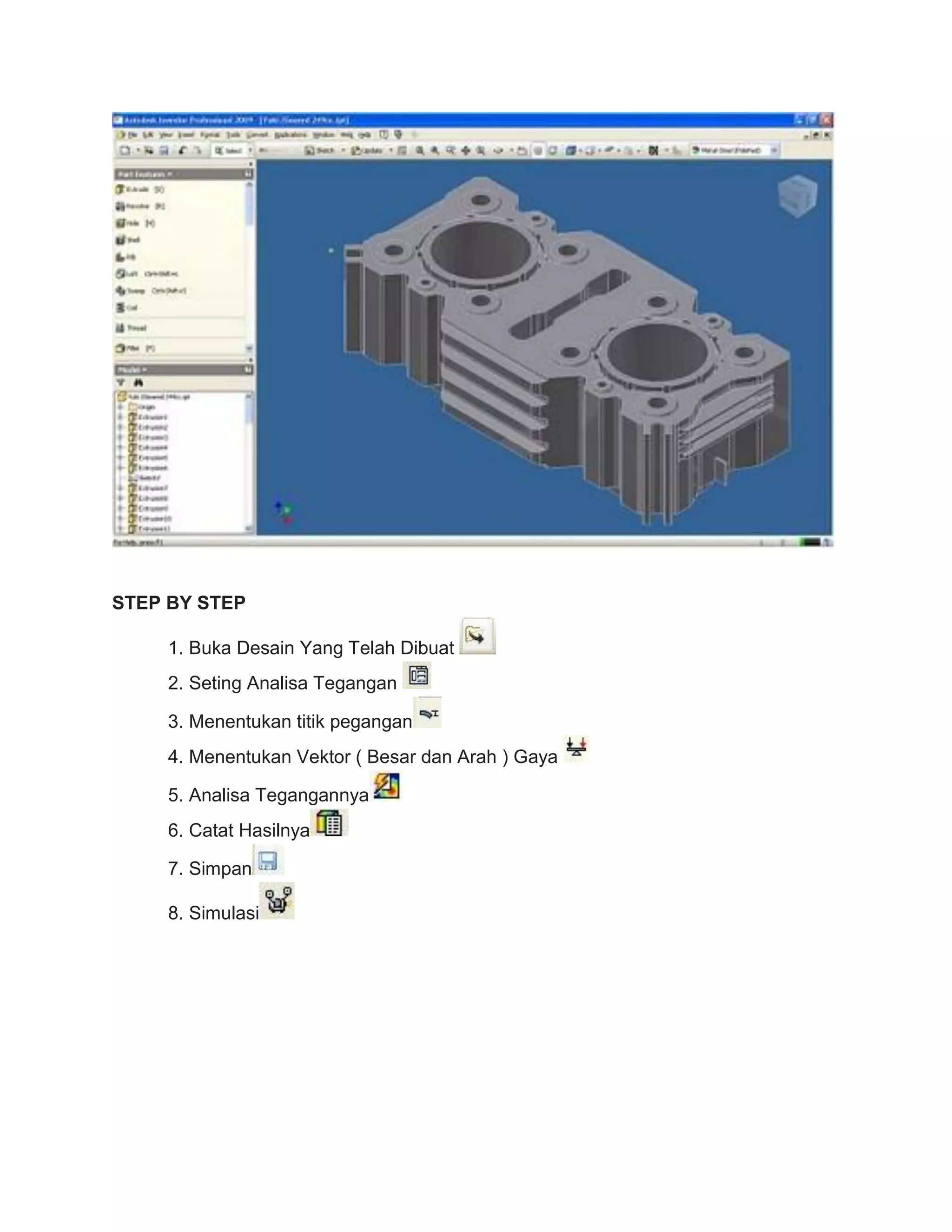 Tutorial inventor 2009 stress analysis | PDF