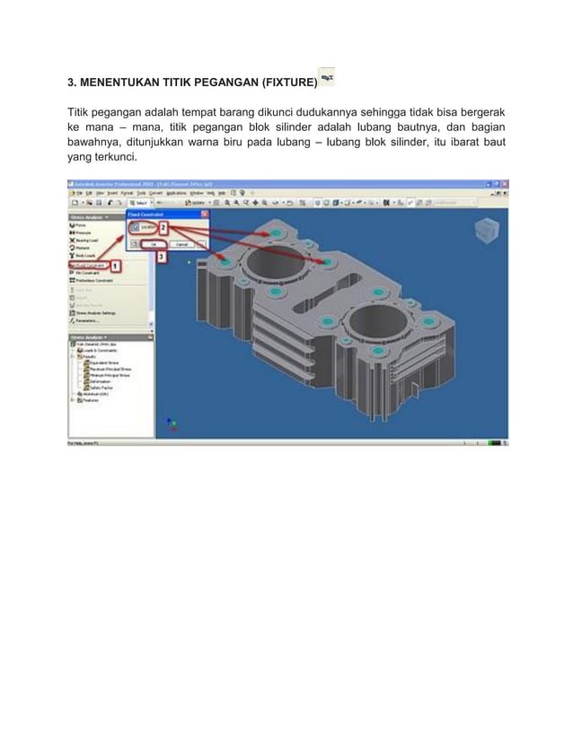 Tutorial inventor 2009 stress analysis | PDF