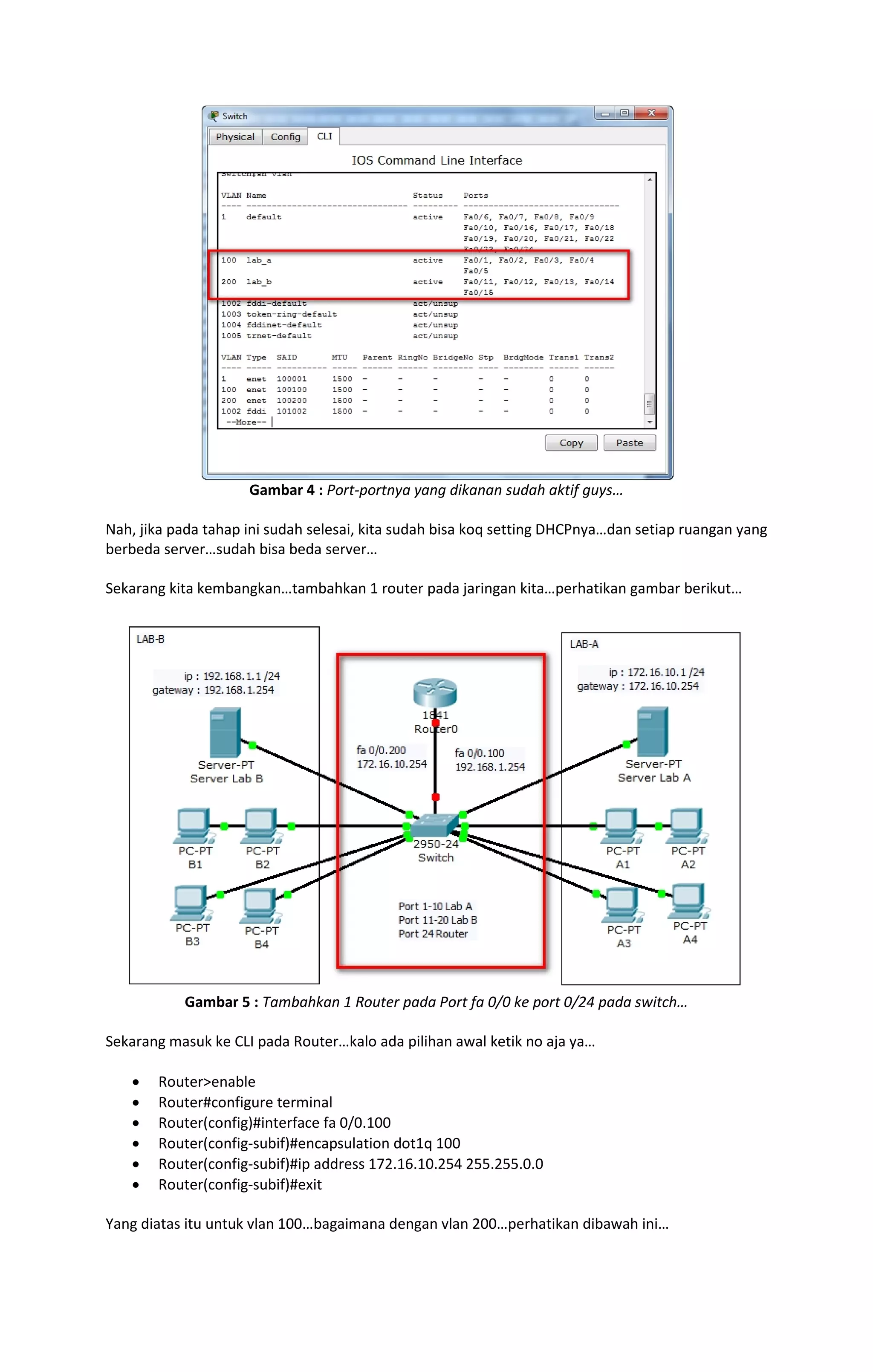 Tutorial jaringan cisco packet tracer 5.3 | PDF