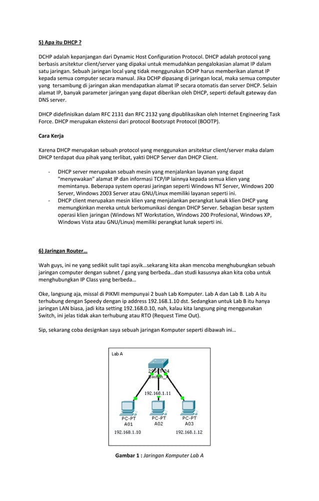 Tutorial jaringan cisco packet tracer 5.3 | PDF