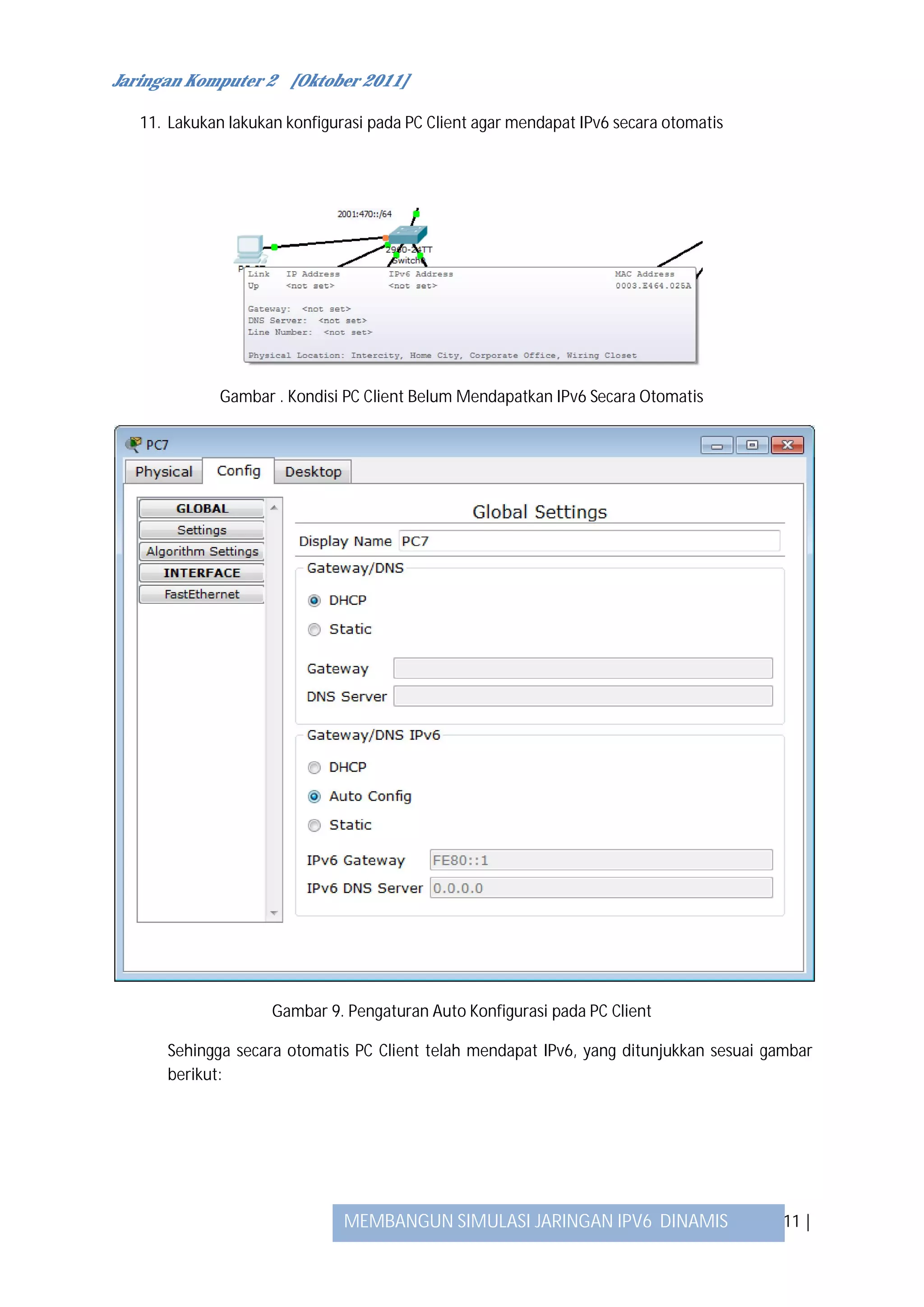 Tutorial jaringan i pv6 | PDF