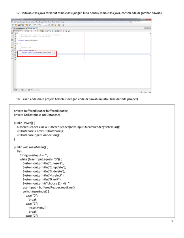 Tutorial java & mysql | PDF