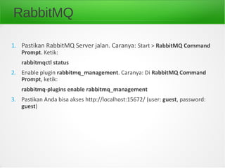 Tutorial JSON-LD dan RabbitMQ di Java | PPT