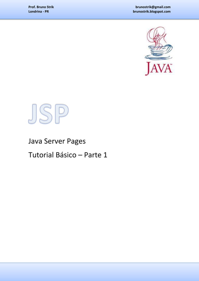 Tutorial JSP parte 1 | PDF