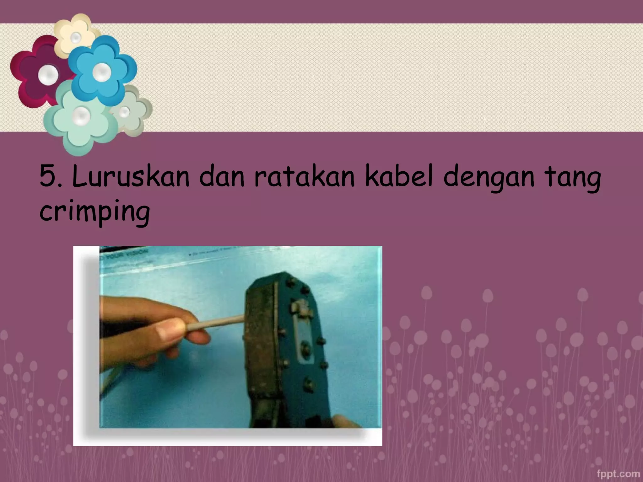 Tutorial kabel straight trought dan cross hingga setting IP address | PPT