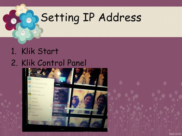 Tutorial kabel straight trought dan cross hingga setting IP address | PPT
