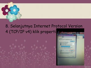 Tutorial kabel straight trought dan cross hingga setting IP address | PPT