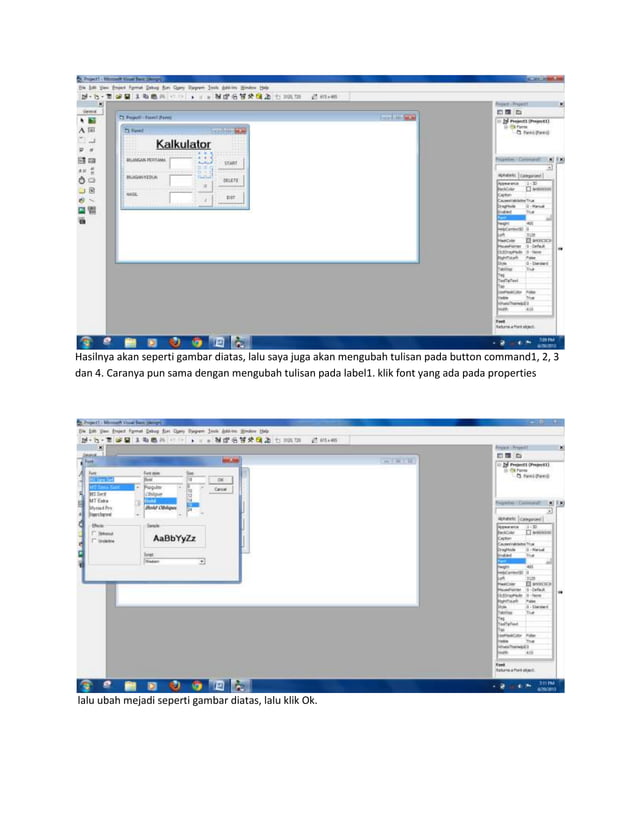 Tutorial kalkulator sederhana | PDF