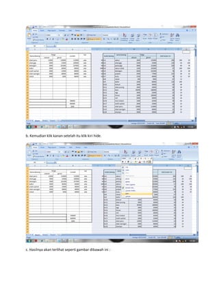 Tutorial kasir excel | PDF