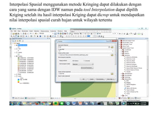 Tutorial klasifikasi awan dan idw menggunakan arc gis | PDF
